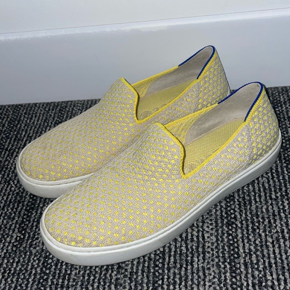 Rothy's | Shoes | Rothys Lemon Yellow Honeycomb Slipon Sneakers Size 75 ...